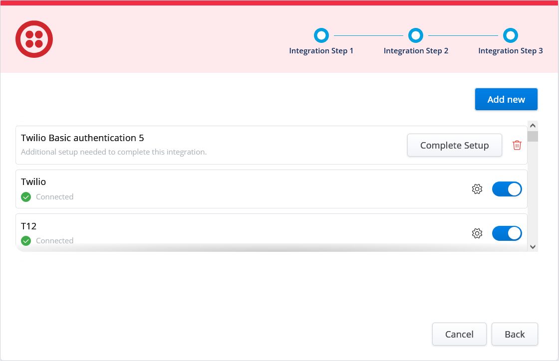 Create Twilio Integration